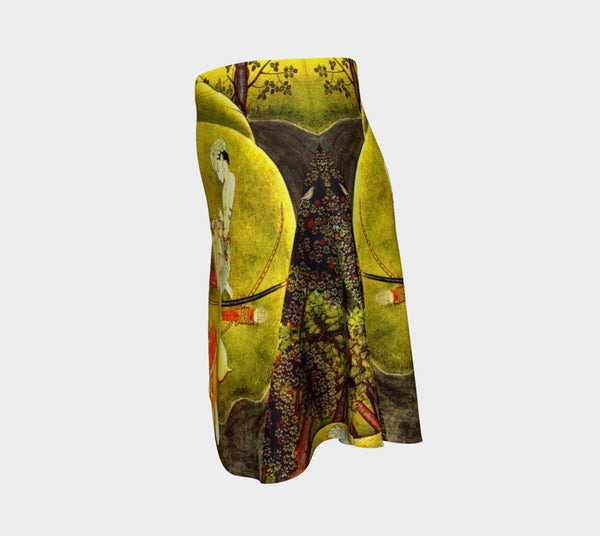 Kangra Dragon RamaSita Diwali Fest Flare Skirt - Dragon Fashion